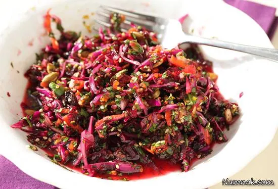 سالاد لبو و کلم | طرز تهیه “سالاد لبو و کلم”